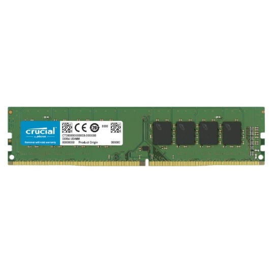 Crucial 8GB DDR4 3200MHz UDIMM Desktop Memory Green - DDR4DT8GB-UDIMM